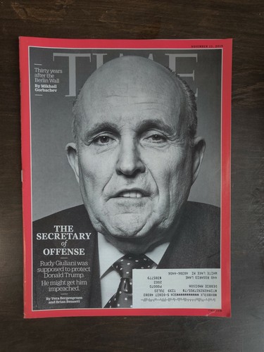Time Magazine November 11, 2019 - Rudy Giuliani - The Berlin Wall | eBay