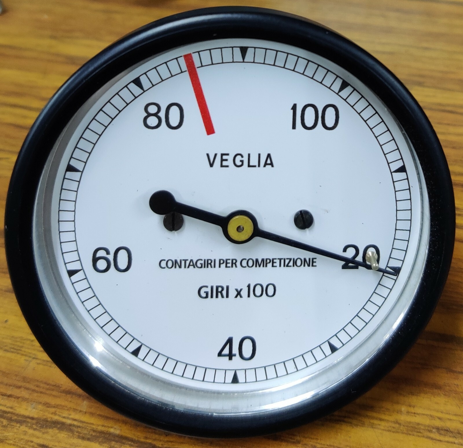 DUCATI BEVEL SINGLE 250, 350, 450 TACHOMETER VEGLIA MADE IN SPAIN BLACK ...