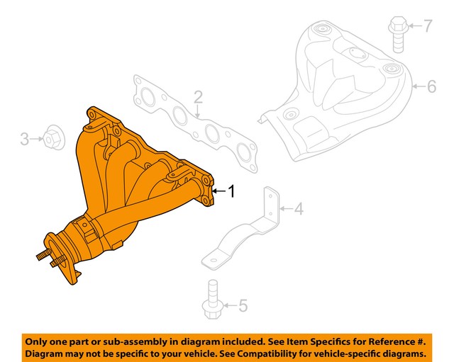 03y101 Exhaust Manifold 2014 Hyundai Elantra GT 2.0 285102E000 for sale ...