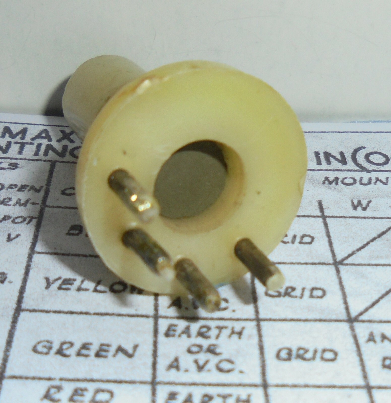 DENCO MAXI Q COIL FOR VALVE RADIO ~ WHITE RANGE 4 ~ PLUG IN ~ OCTAL ...