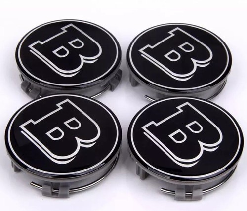 4x Brabus Wheels Car Center Hub Caps Badge Emblems Mercedes Benz W463 ...