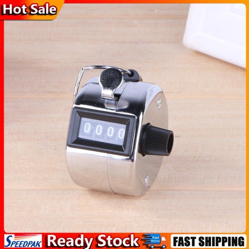 Digital Hand Tally Counter 4 Digit Number Manual Counting Golf Clicker ...