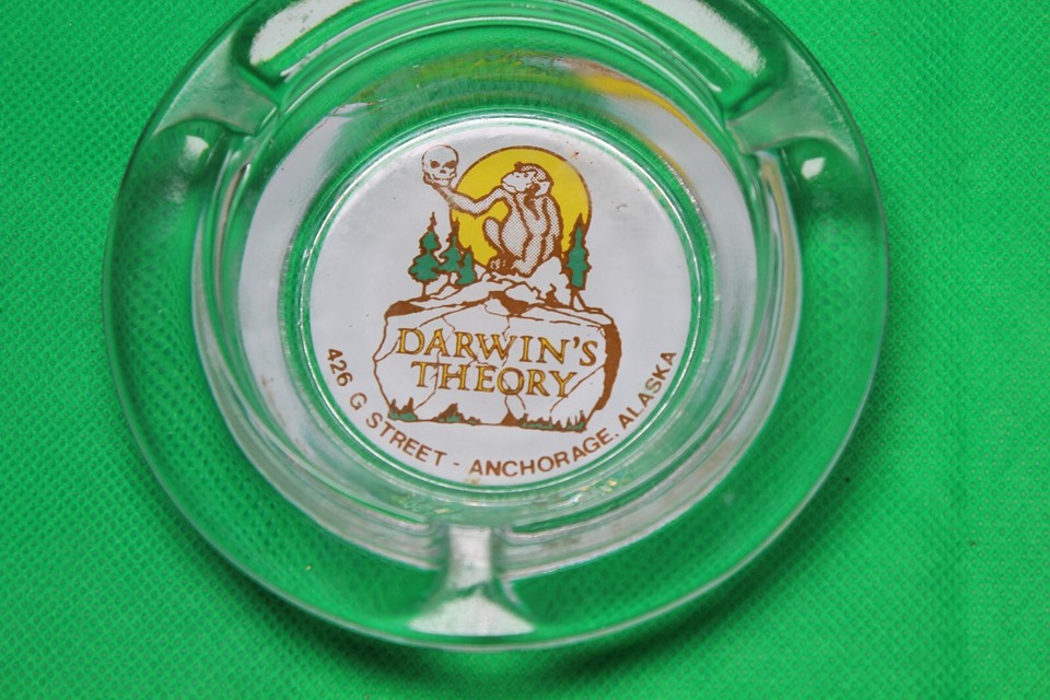 Darwins Theory Cocktail Lounge Bar Anchorage Alaska Ask tray "NOT GREEN ...