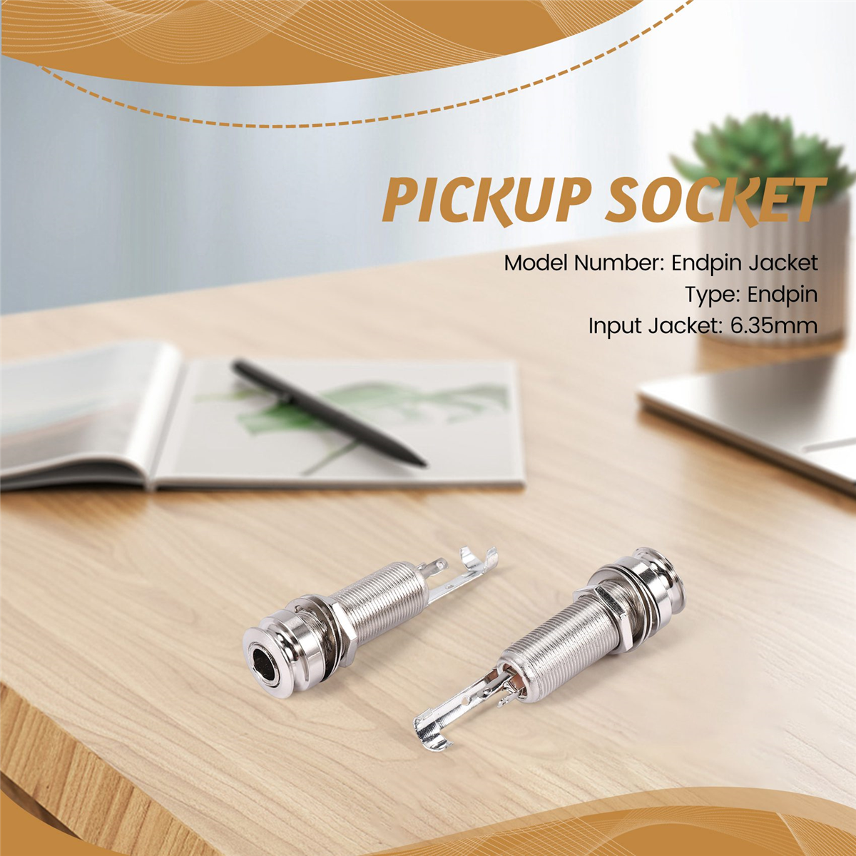 10PCS Guitar Endpin Output Jack Nickel Strap Lock Chrome P5R48100 | eBay