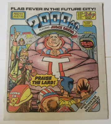 2000AD w/ Judge Dredd prog #441 VF/NM (Oct 26 1985, IPC UK) Flab Fever ...