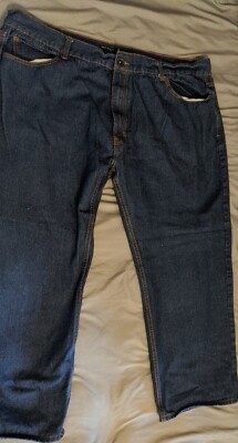 Rocawear Jeans Men's 44x28 Classic Fit Dark Wash Denim Double R Flaps ...