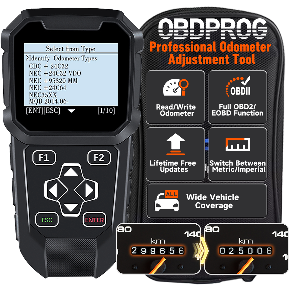 OBDPROG MT100+MT401 OBD2 Tool - Engine, Clutch, Mileage Calibration ...