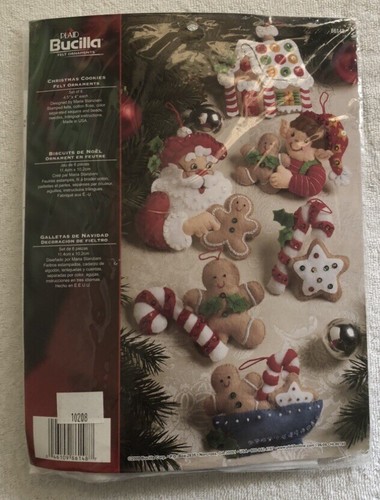 Bucilla Christmas Cookies Felt Ornaments Kit #86148 Christmas Chef ...