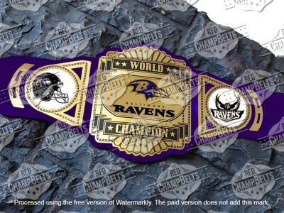 Baltimore Ravens NFL Championship Belt Adult Size 2mm Brass | eBay