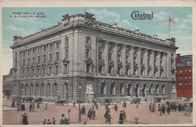 Cleveland, OH: Post Office & U. S. Custom House - Vintage Ohio Postcard ...