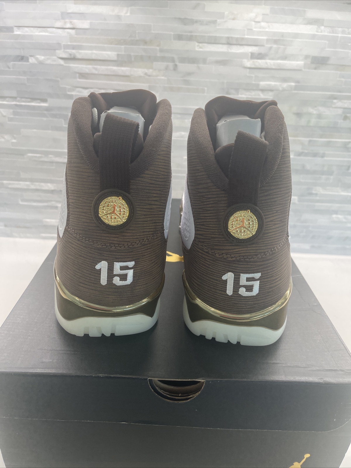 NIKE AIR JORDAN 9 CARMELO ANTHONY MELO HARDWOOD SAMPLE PE DB BIN 14 | eBay