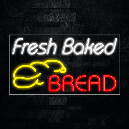 Fresh Baked Bread LED Neon Sign 33"L x 18"H #30669 | eBay