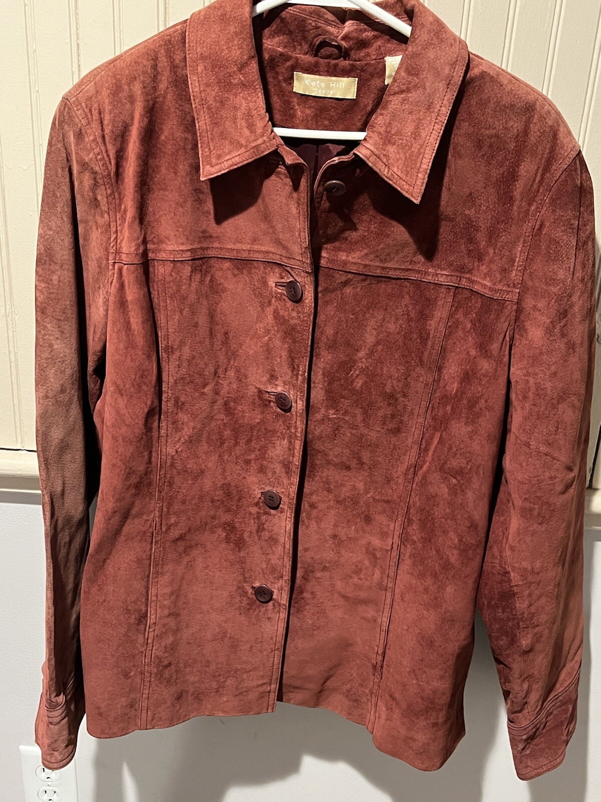 Kate Hill woman’s jacket outer shell 100% leather siz… - Gem