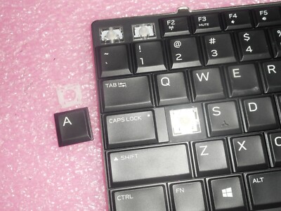 SINGLE KEY CAP+PLASTIC CLIP FOR Dell Alienware 17 R4 PK131QB1A00 US C03 ...