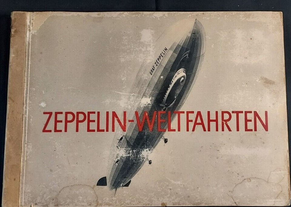 1930's Volume One Zeppelin Weltfahrten Cards Foil Complete Count Von ...