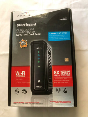 ARRIS SURFboard SBG6580 DOCSIS 3.0 Cable Modem Wi-Fi Dual Band Router ...