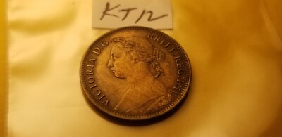 Great Britain 1885 Rare Farthing Farthing Coin Idkt54. | eBay