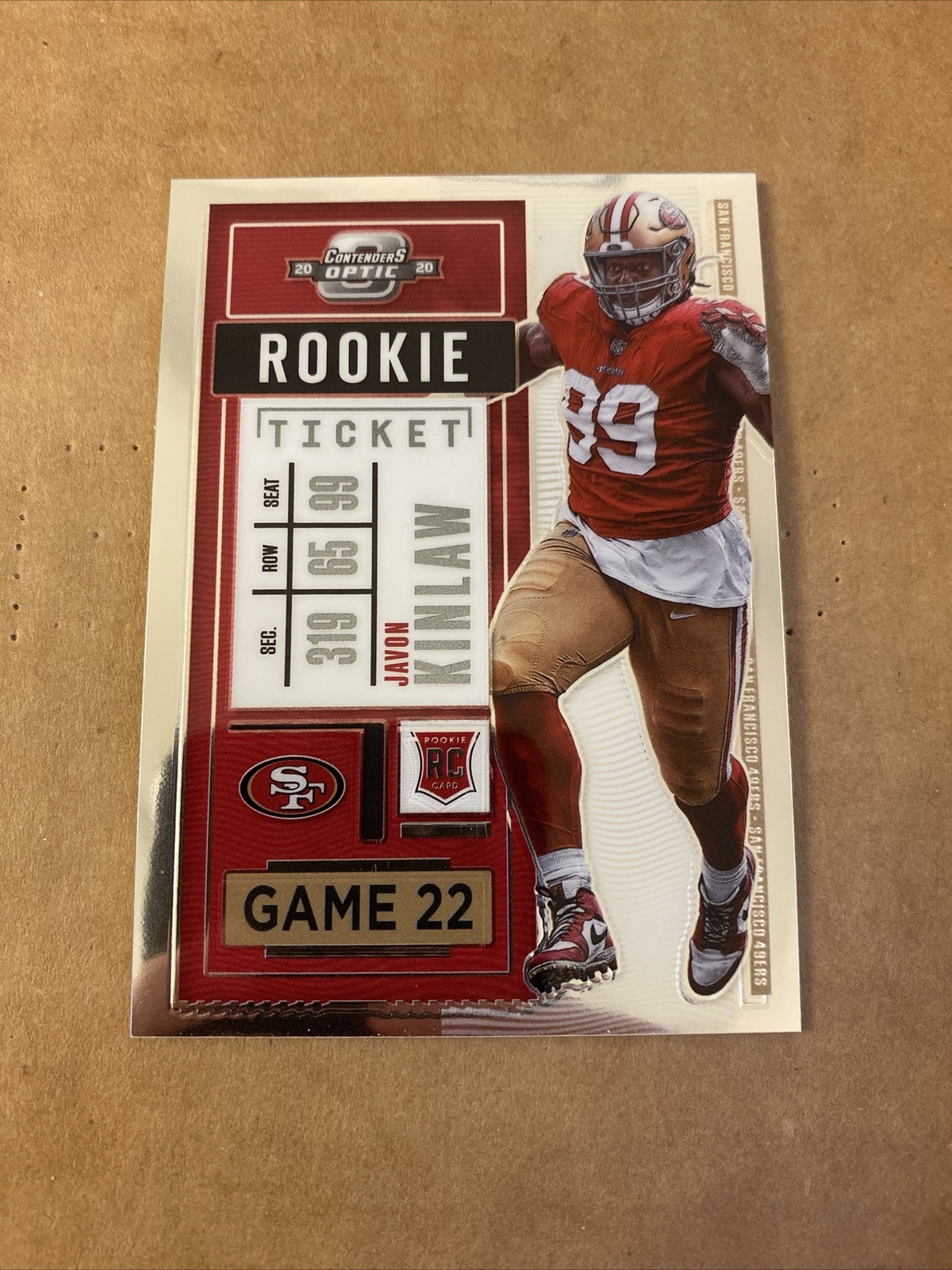 JAVON KINLAW SF 49ers 2020 Panini Contenders Rookie Ticket Optic #99 | eBay