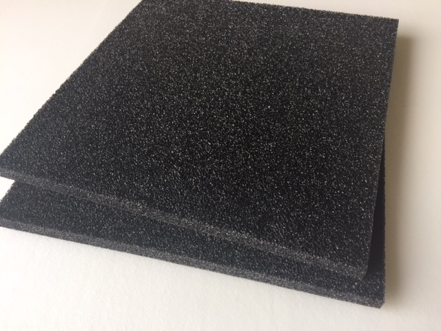 4 pc 1" x 13" x 20" Black Polyethylene foam 1.7pcf *FREE SHIPPING | eBay