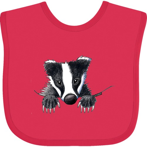 Inktastic Pocket Badger Baby Bib - KiniArt Cute Clothing Infant Kim ...