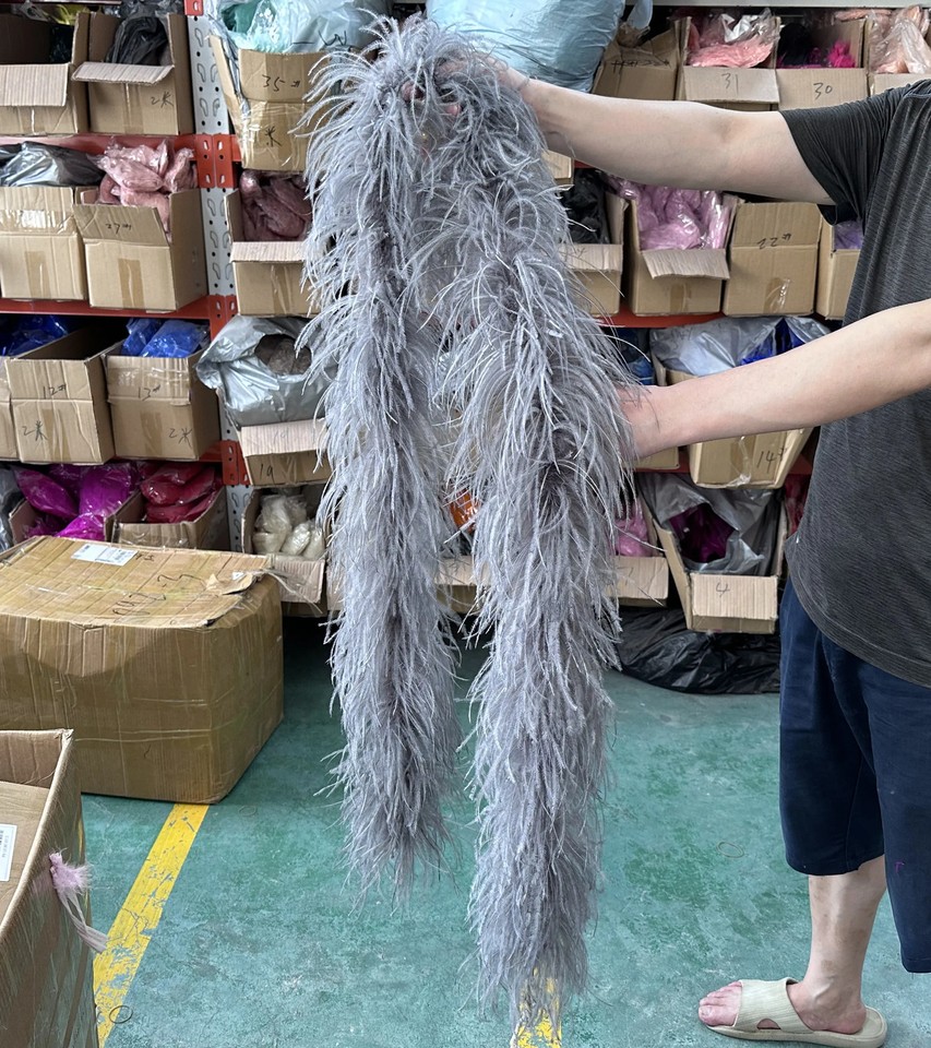 2 3 4 6 10 Ply Multicolor Ostrich Feathers Boa 2Meters Ostrich Feather ...