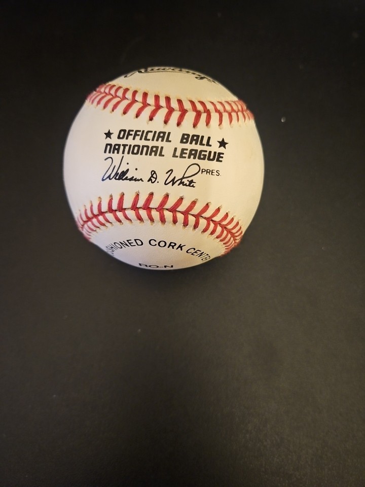 Ernie Banks Signed Baseball Official National League Ball | eBay