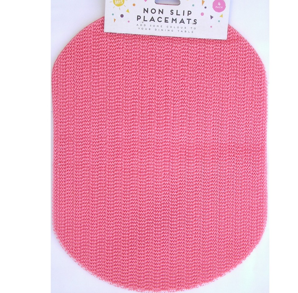 Anti Non Slip Place Mat 40x30cm Dinner Plate Lap Tray High Chair Table ...