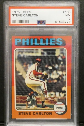 1975 Topps Steve Carlton #185 PSA 7 NM | eBay