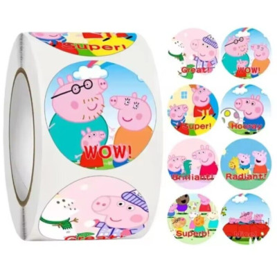 40x Peppa Pig stickers think of all the places Peppa can pop up party ...