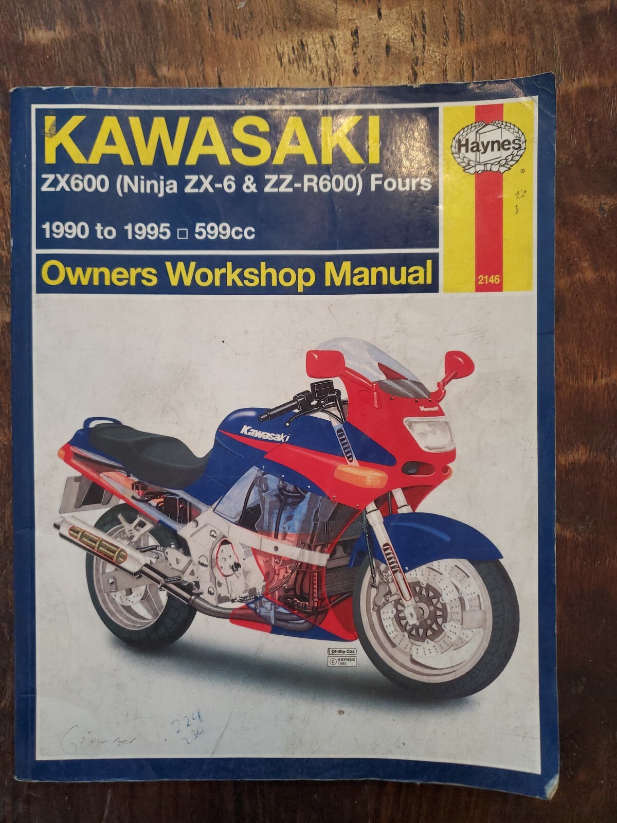 Kawasaki ZX600 Ninja ZX6 ZZR600 Fours 1990 91 92 93 93 95 Haynes ...