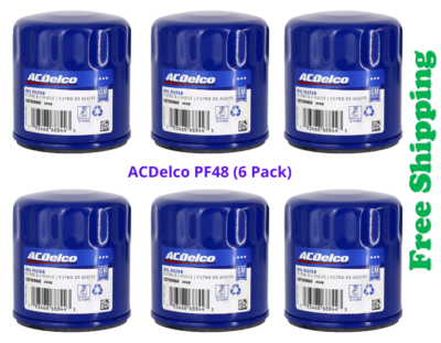 ACDelco PF48 Oil Filter GM Original Equipment (6 Pack) | eBay