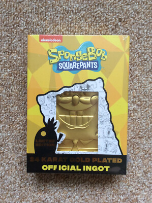 Spongebob Schwammkopf 24 Karat Gold Plated Official Ingot Limited ...