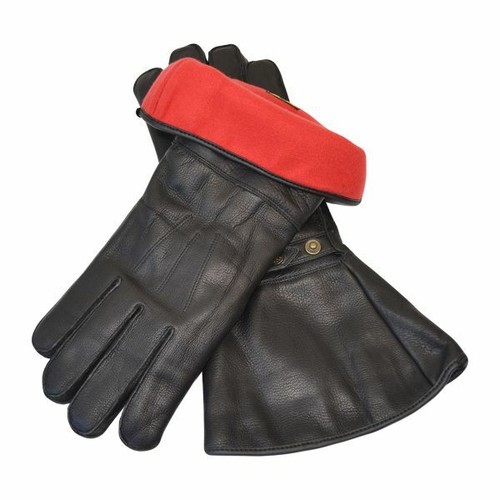 Goldtop Fleece Lined Black Leather Motorcycle & Aviator Despatch ...