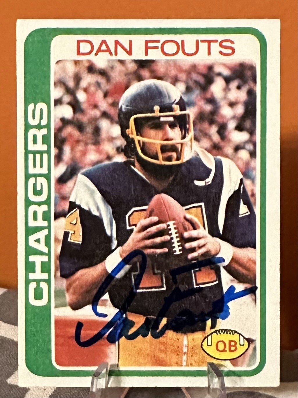 1978 Topps #499 Dan Fouts HOF San Diego Chargers Signed Autograph NM ...