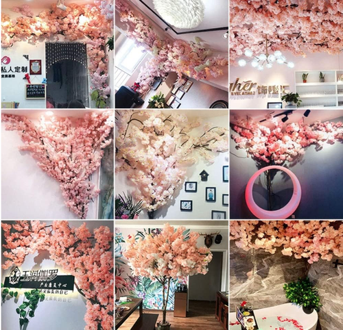 US STOCK Artificial Cherry Blossom Tree Sakura Tree Decor Cherry ...