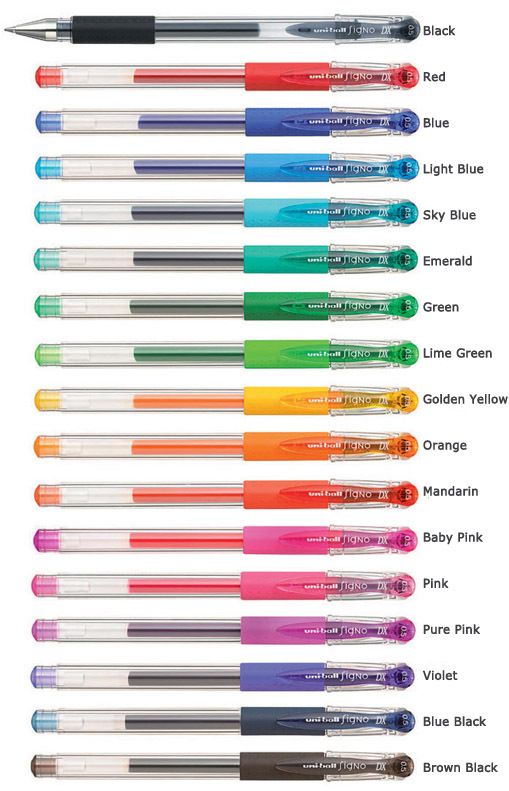 Uni-ball SIGNO DX Pens 0.28mm CHOOSE YOUR COLORS Uniball Japan UM-151 ...