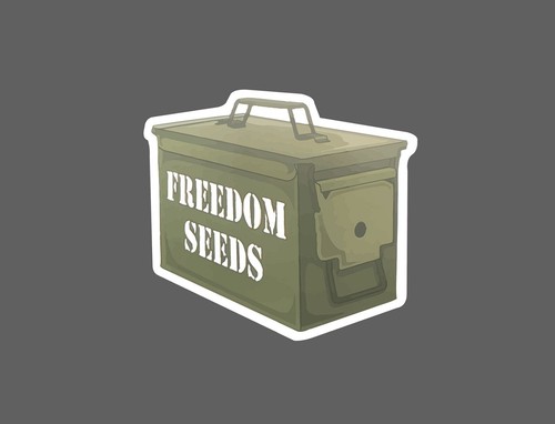 Freedom Seeds Sticker Ammo Waterproof 2A War Warrior Gift NEW | eBay