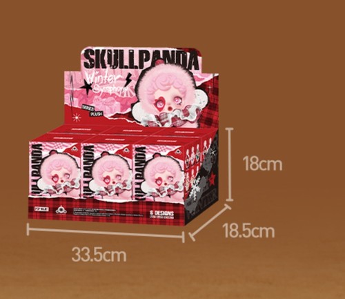 POPMART SKULLPANDA Winter Symphony Series Plush Figure One Set(6pcs ...