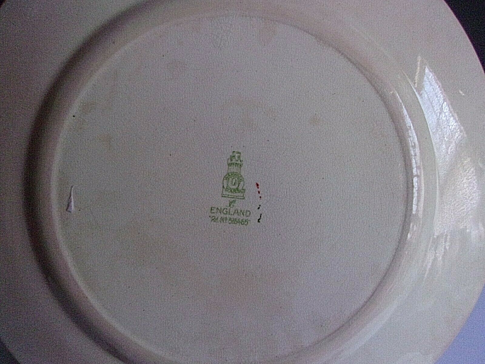 1910 Victor Venner "Deucel" Tennis Plate WARWICK WARE Porcelain Antique ...