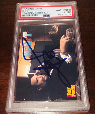 Ice T 1991 Premier Rap Pack 50 Law & Order Bodycount Signed Rookie Card ...