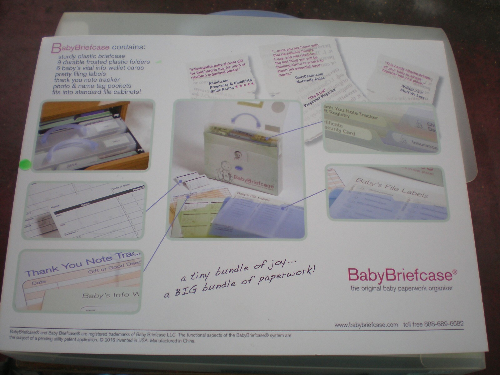 Baby Briefcase Paperwork Organizer in One Place Document Bag ...