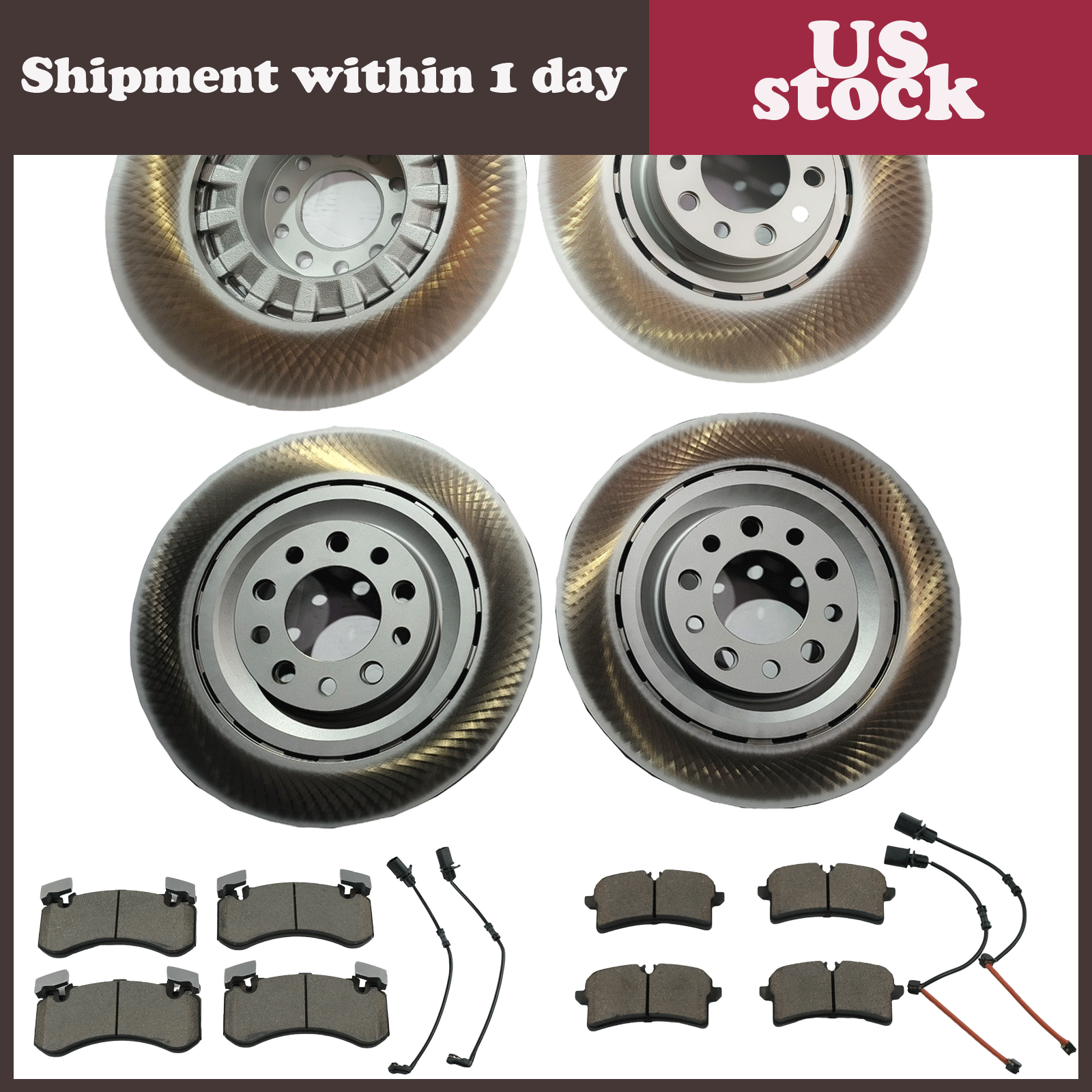 NEW Front Rear Brake Pad W/Rotor FOR Bentley Mulsanne 3Y0698151C ...