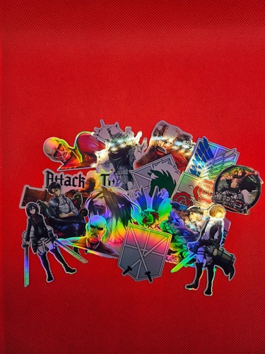 16 attack on titan, holographic stickers | eBay