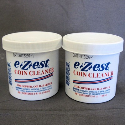 e-Zest 5 oz Coin Cleaners for Silver Gold Copper eZest e-Z-est, Qty. 2 ...