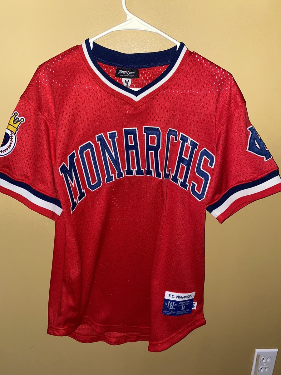 Monarchs Baseball Kansas City Monarchs Chrome White/Navy JR 75th New