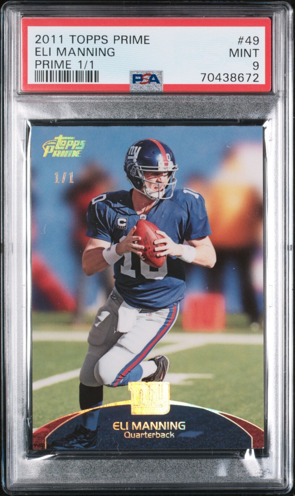 2011 Topps Prime - Prime #49 Eli Manning /1 for sale online | eBay