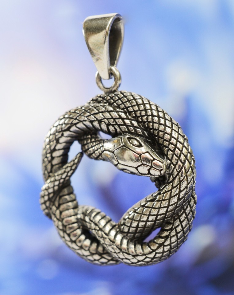 Sterling Silver 925 Interlocking Snake Pendant !! Brand New !! | eBay UK