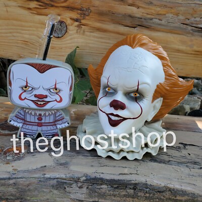IT Pennywise Head Popcorn Bucket & Beverage Buddy Cinemark Movies New ...
