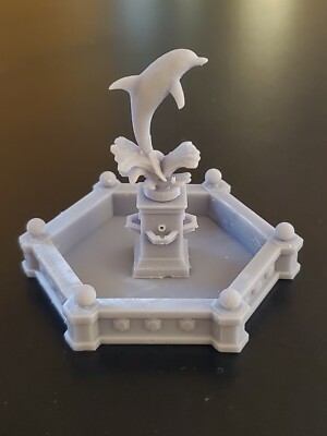 O Scale HO Scale Fountain with Statue - Dioramas - Dolphin | eBay