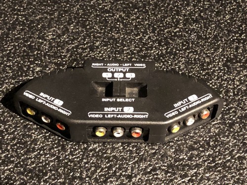 3-channel RCA stereo audio-video switch selector | eBay